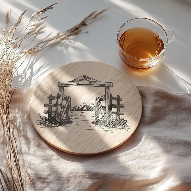 Farm Gate Entrance Svg Bundle, Wooden Farm Gate Png, Rustic Farmhouse ...