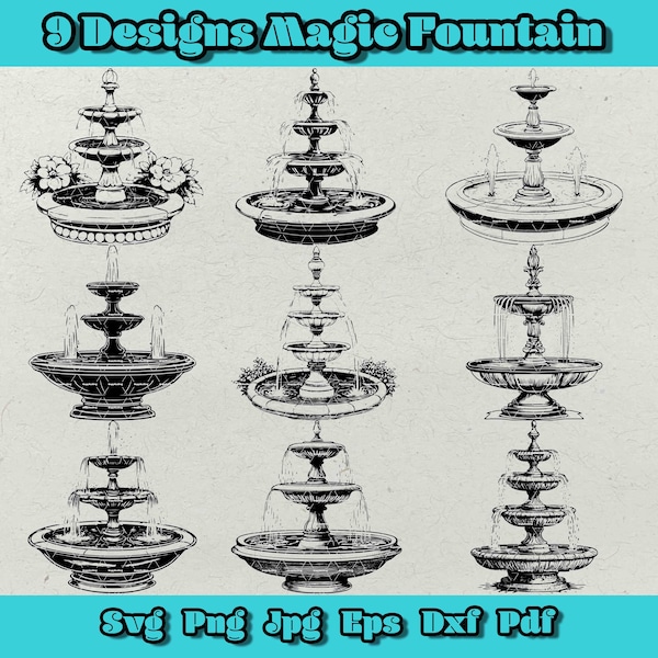 Garden Fountain - Etsy