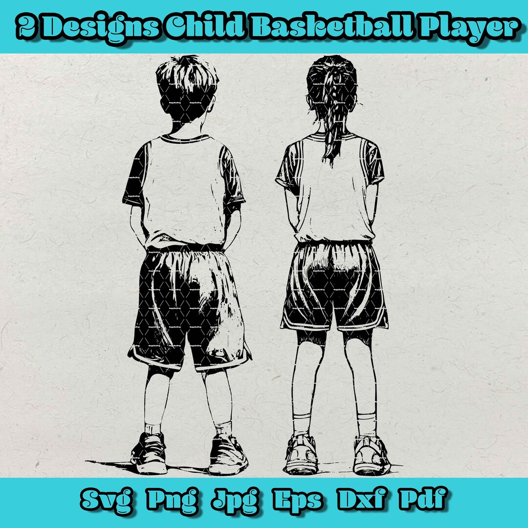 Child Basketball Player Svg Bundle,kids Basketball Player Png ...