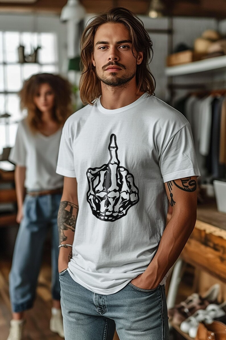 Skeleton Middle Finger Svg, Instant Download SVG, Human Bones Fck ...