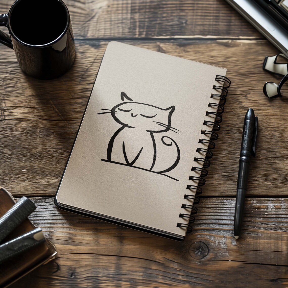Cats Line Art Svg Bundle, Single Line Cats SVG, Unique Pet Portraits ...