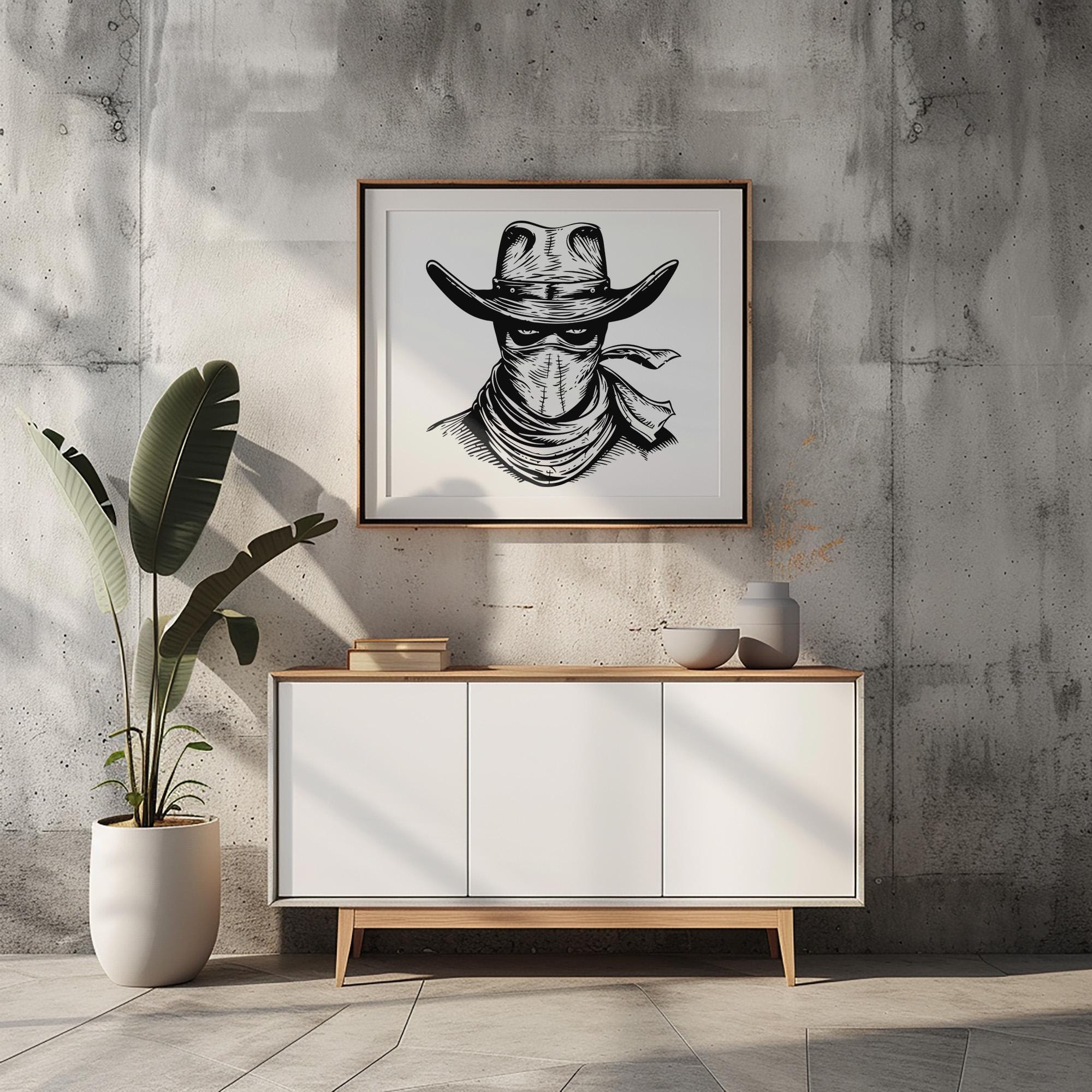 Cowboy Bandit Mask Svg Bundle, Western Bandit PNG, Bandit Mask Clipart ...