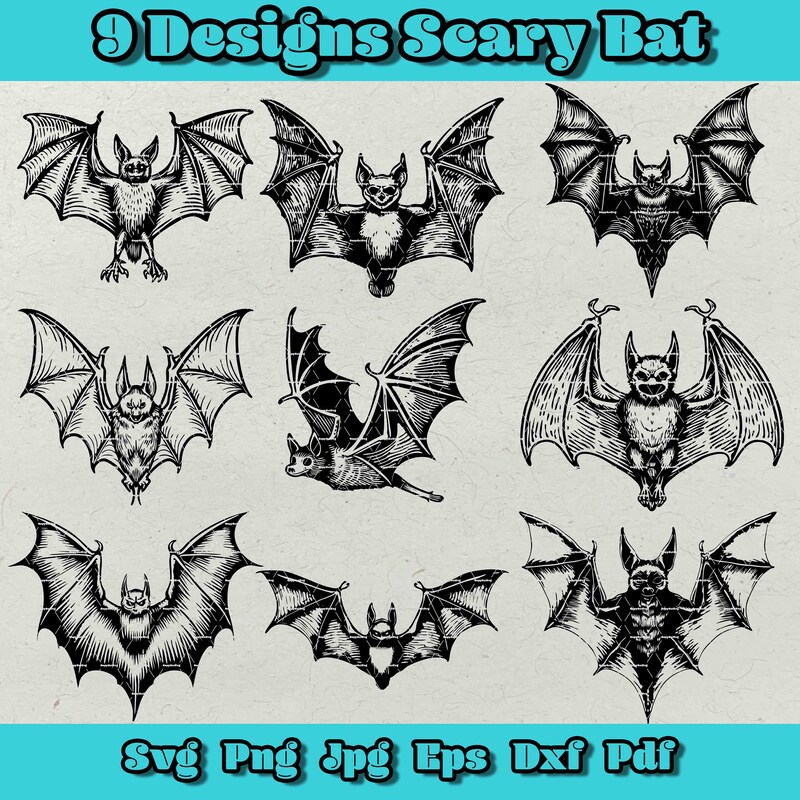 Bat Svg - Etsy