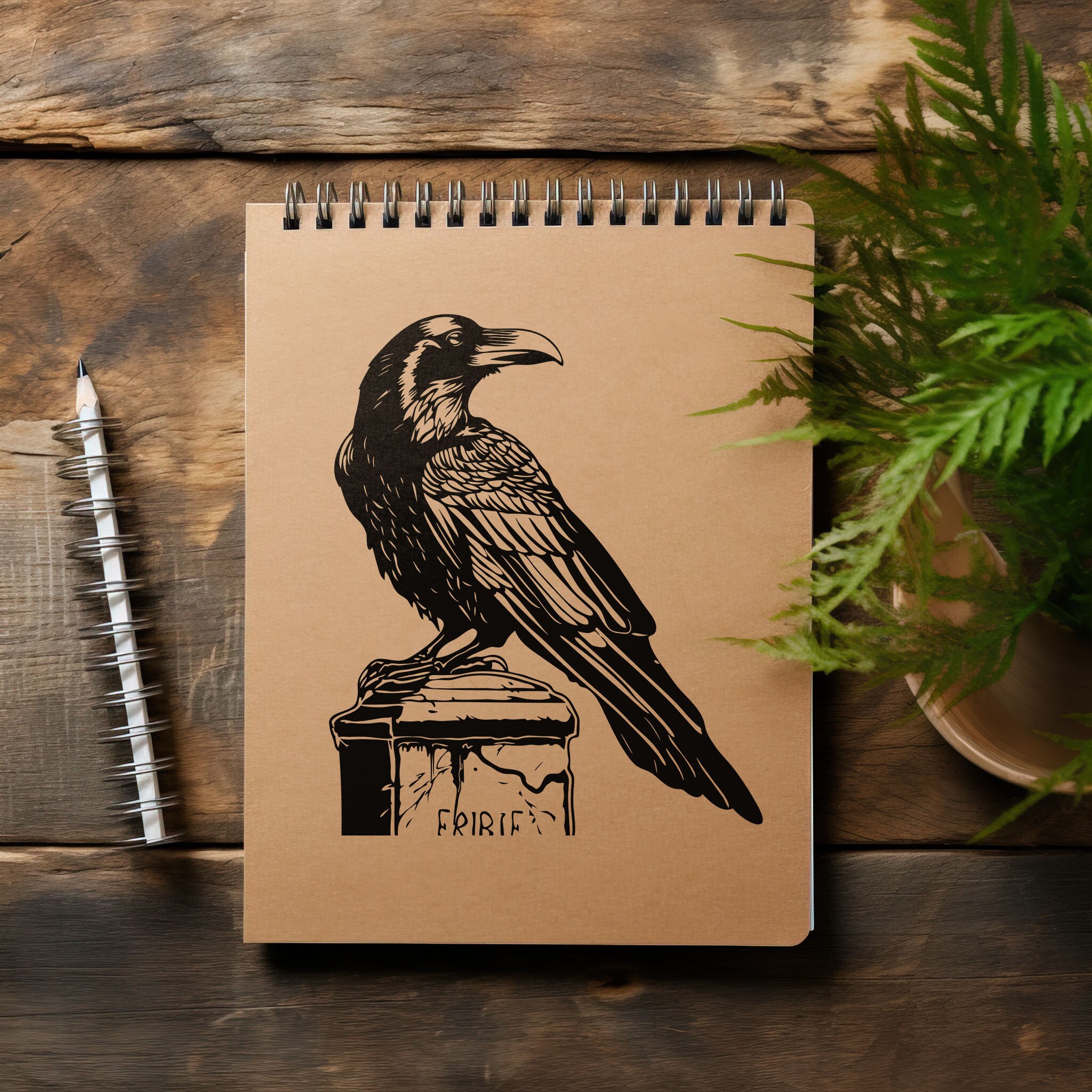 Raven Svg Bundle, Personalized Raven Svg, Gothic Raven Svg, Raven on ...