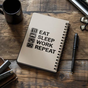 Eat-sleep-work-repeat Svg, Workaholic Svg, Recurring Days Svg, T-shirt ...
