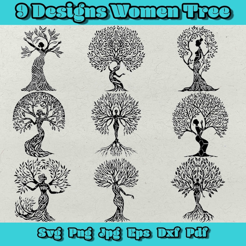 Hand Drawn Tree Svg - Etsy