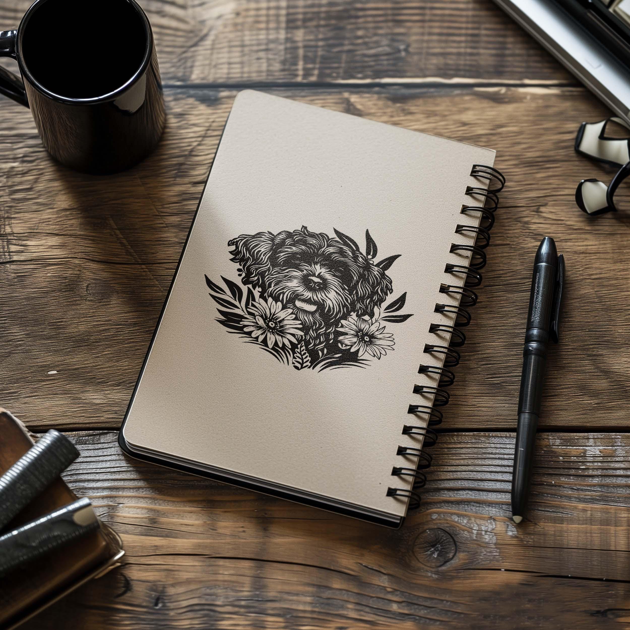 Labradoodle Svg Bundle, Peeking Labradoodle Png, Cowboy Hat Labradoodle ...