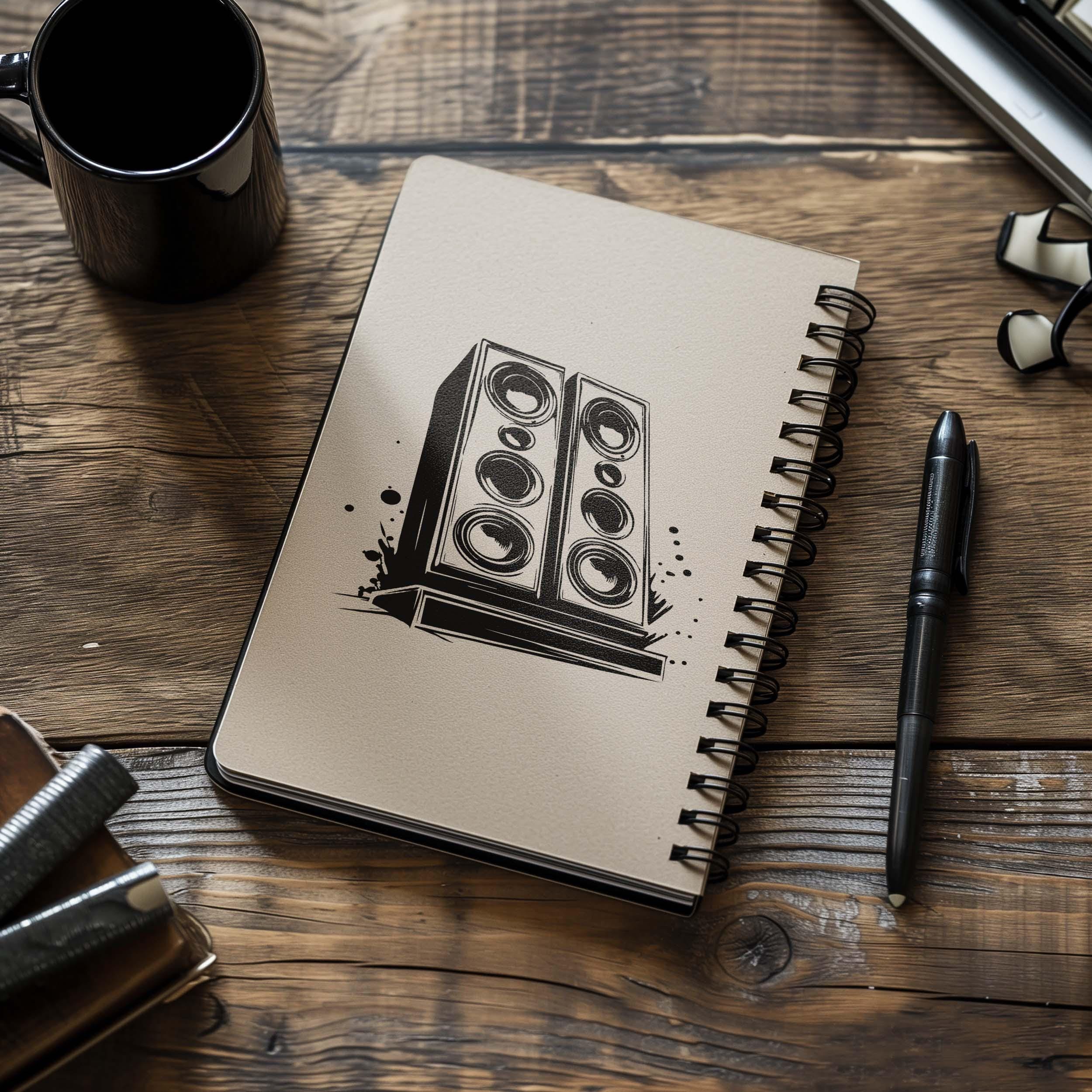 Speaker Sound System SVG Bundle: Audio Equipment Clipart (9 Digital ...