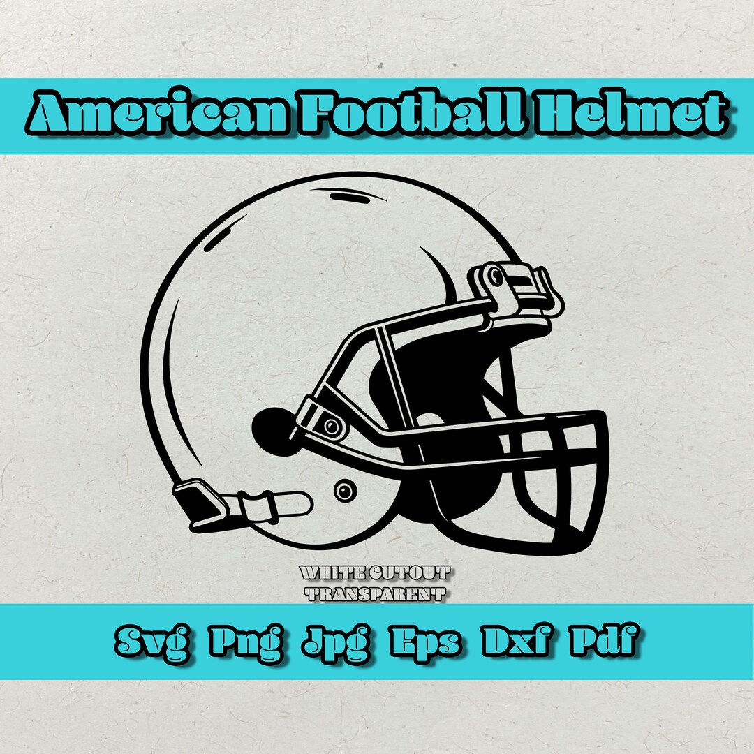 American-football-helmet Svg, Football Helmet Cutting File, Football ...