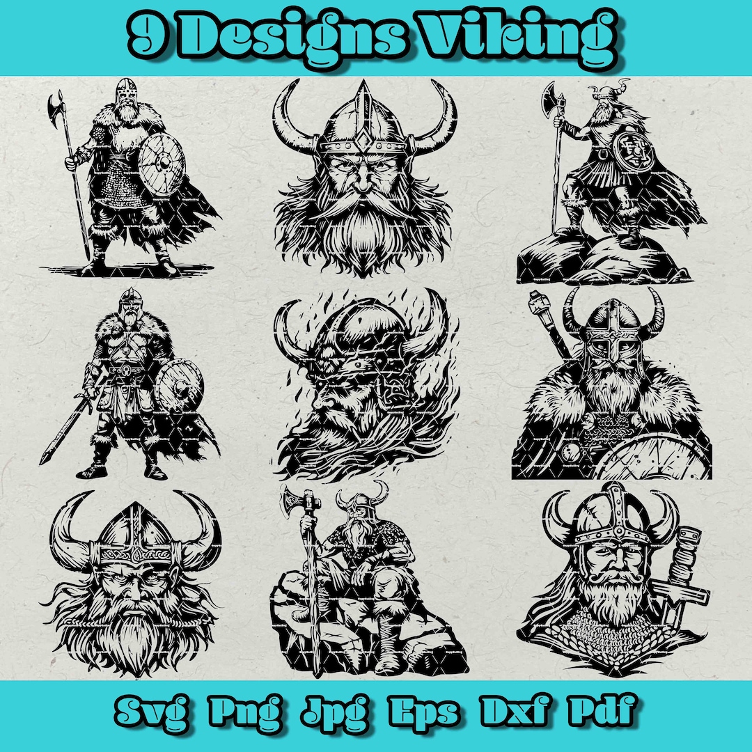Viking Svg Bundle, Viking Shield, Scandinavian Svg, Viking Warrior Head ...