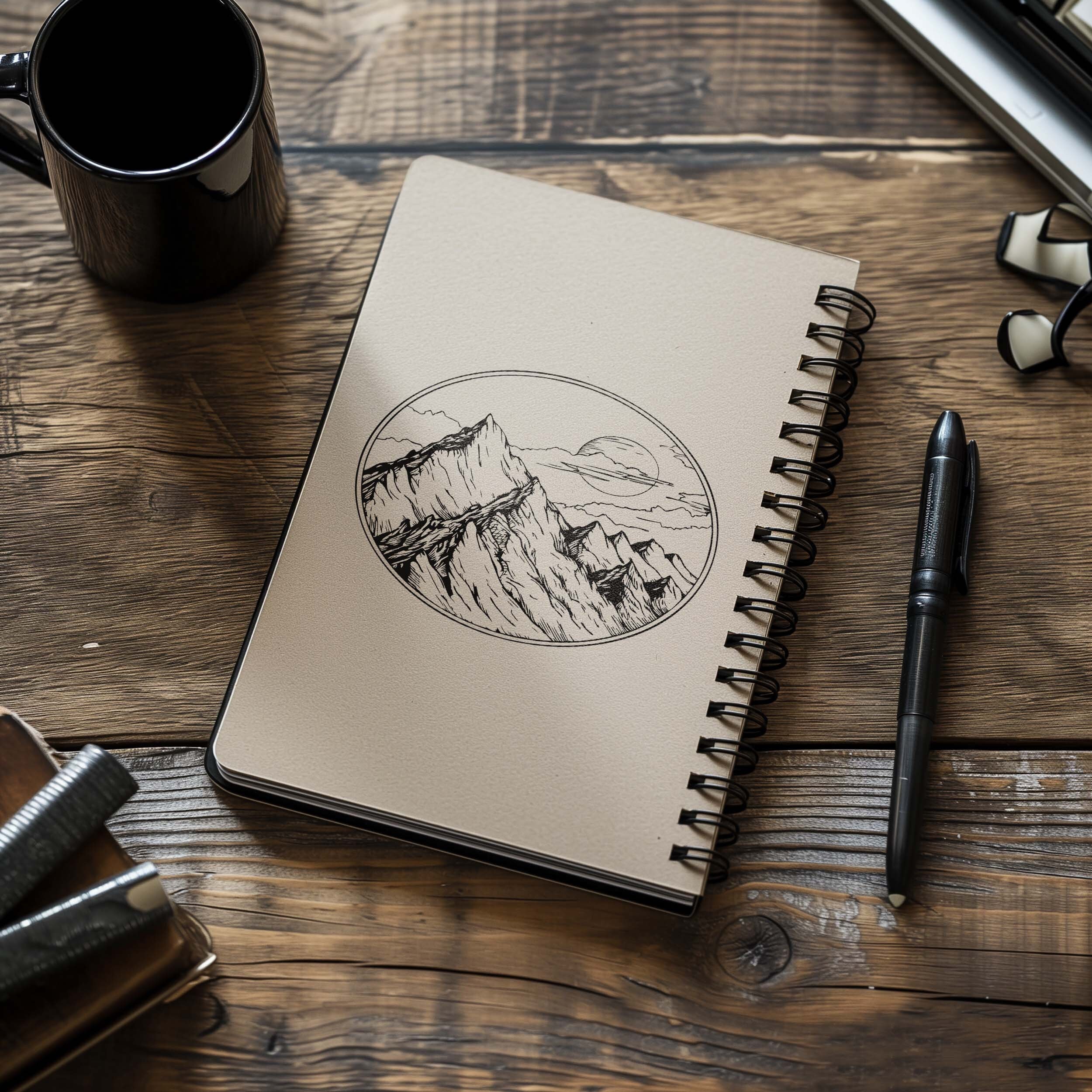 Mountain Svg Bundle, Mountain Landscape Svg, Travel Svg, Nature Png ...