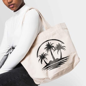 Palm Tree Svg Bundle, Sunset Beach Svg, Sunset Landscape, Nature Scene ...