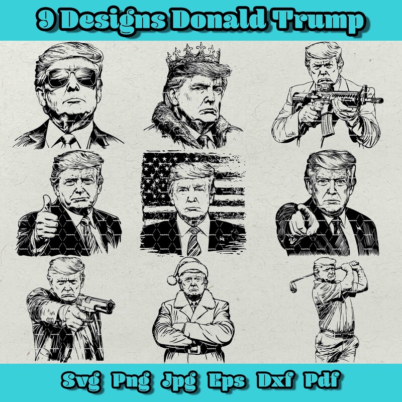 Trump Christmas Card Ice - Etsy UK
