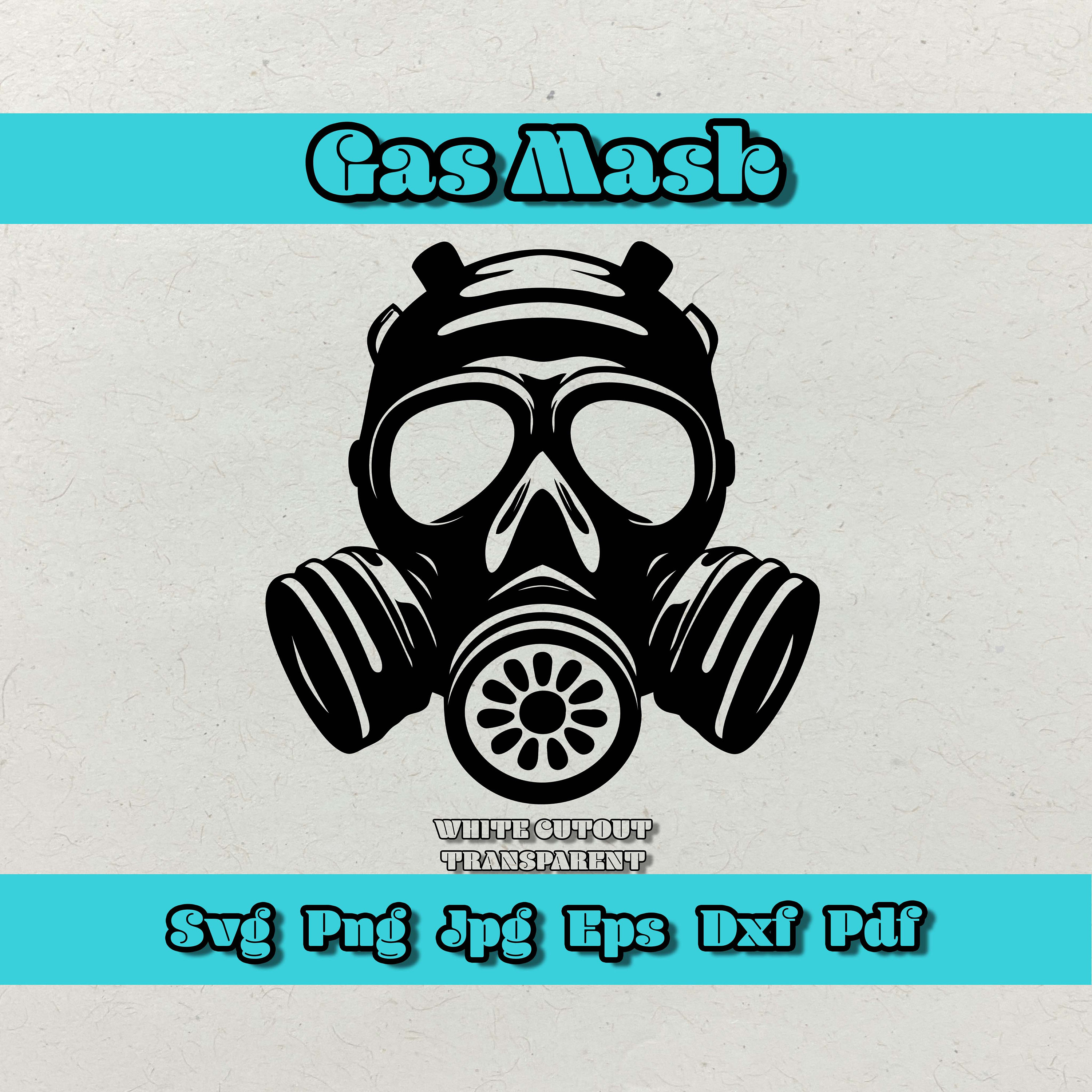 Gas Mask SVG, Gas Mask PNG, Gas Mask Cut File, Gas Mask Clipart, Gas ...