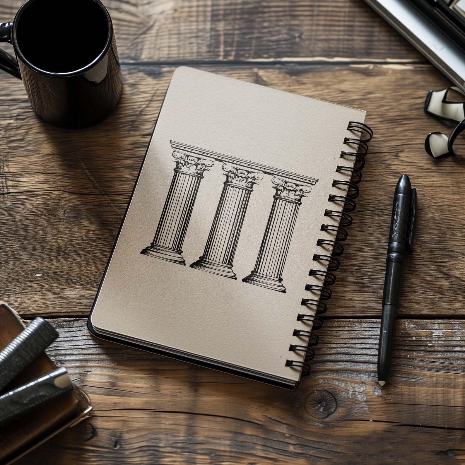 Roman Column SVG Bundle, Ancient Greek Column Clipart, Classic Roman ...