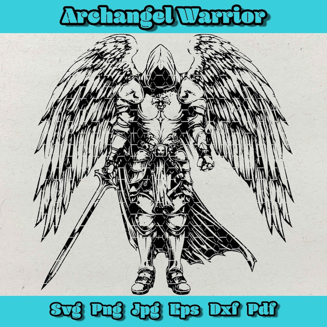 Archangel Warrior Svg, Solider Svg, Walking Soldier,warrior Png,sacred ...