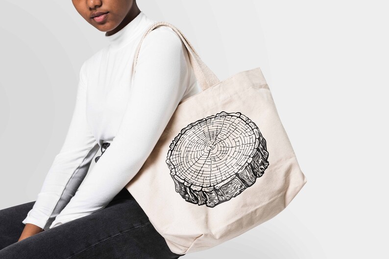 Rustic Wood Svg Bundle, Tree Slice Slab, Wooden Round Stump, Ring ...