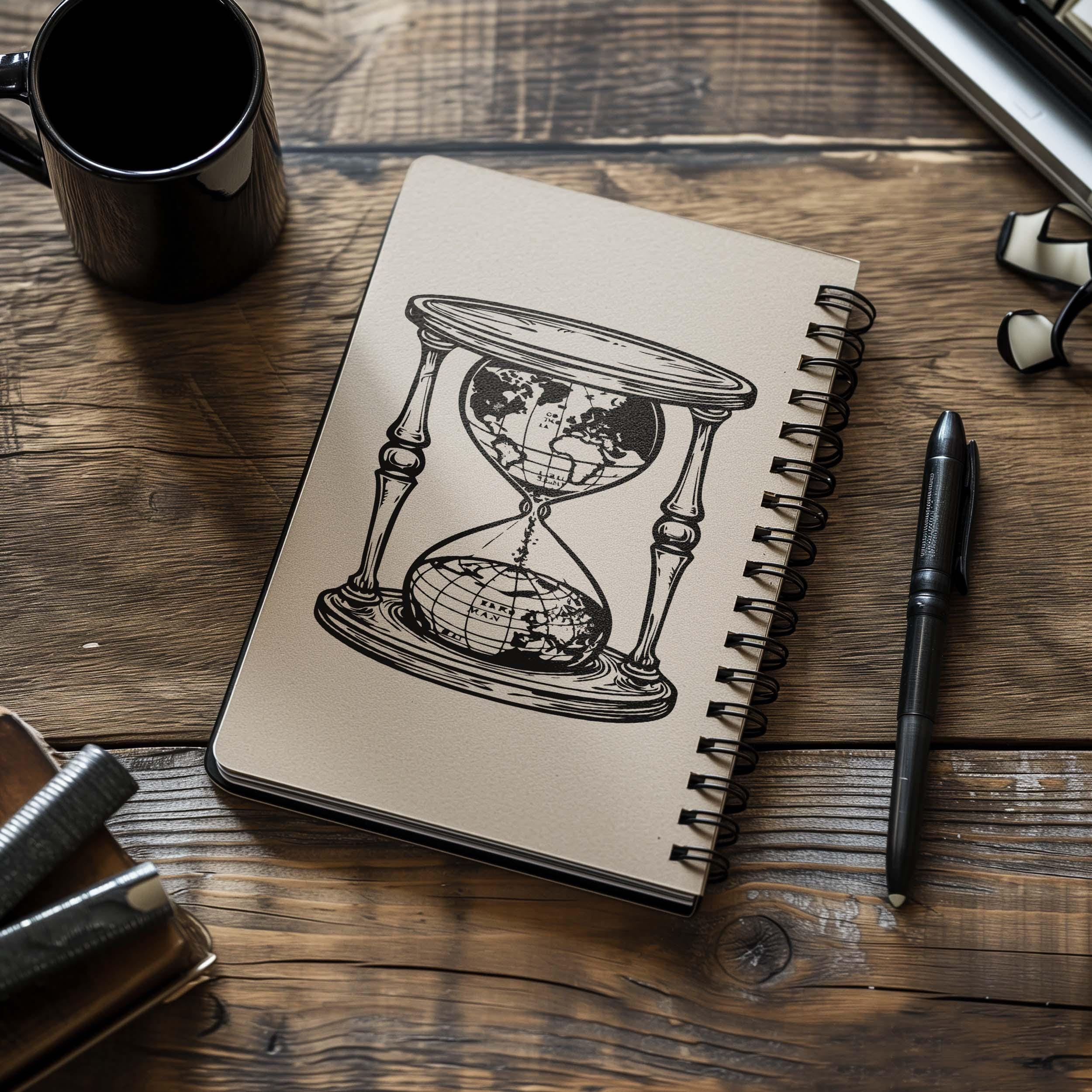 Hourglass Svg Bundle Pirate Themed Hourglass Svg Skull Themed Hourglass Dxf Desert Themed