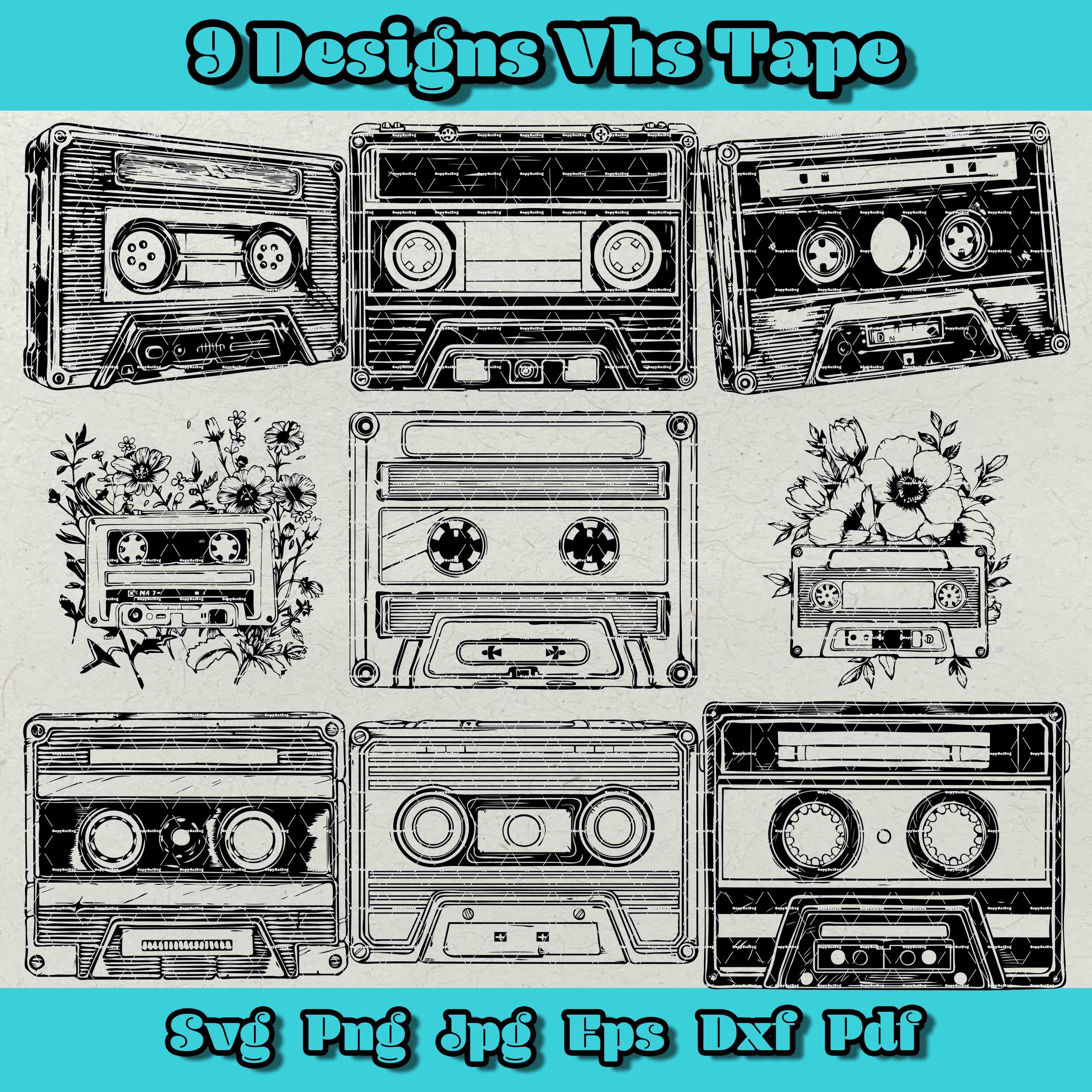 VHS Tape SVG-Bundle, VHS Kassette SVG Png-Bundle, VHS Vektor ...
