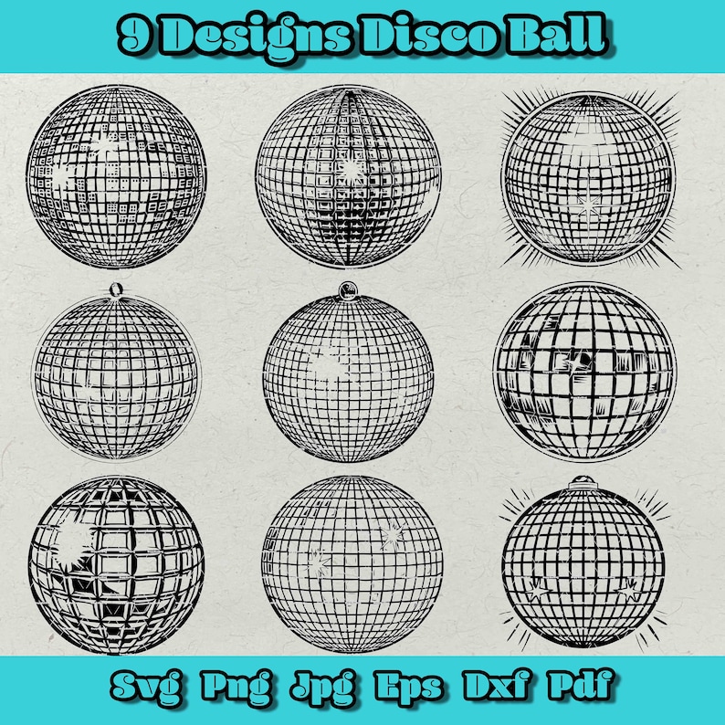 Disco Ball SVG Bundle, Party Svg, Entertainment Png, Night Life Svg ...