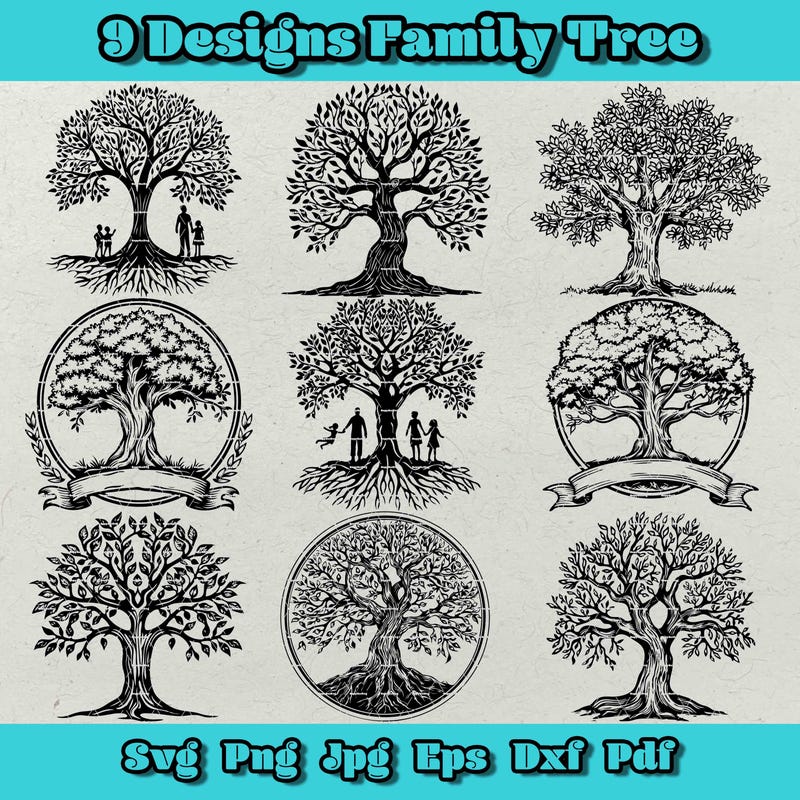 Family Tree Svg - Etsy
