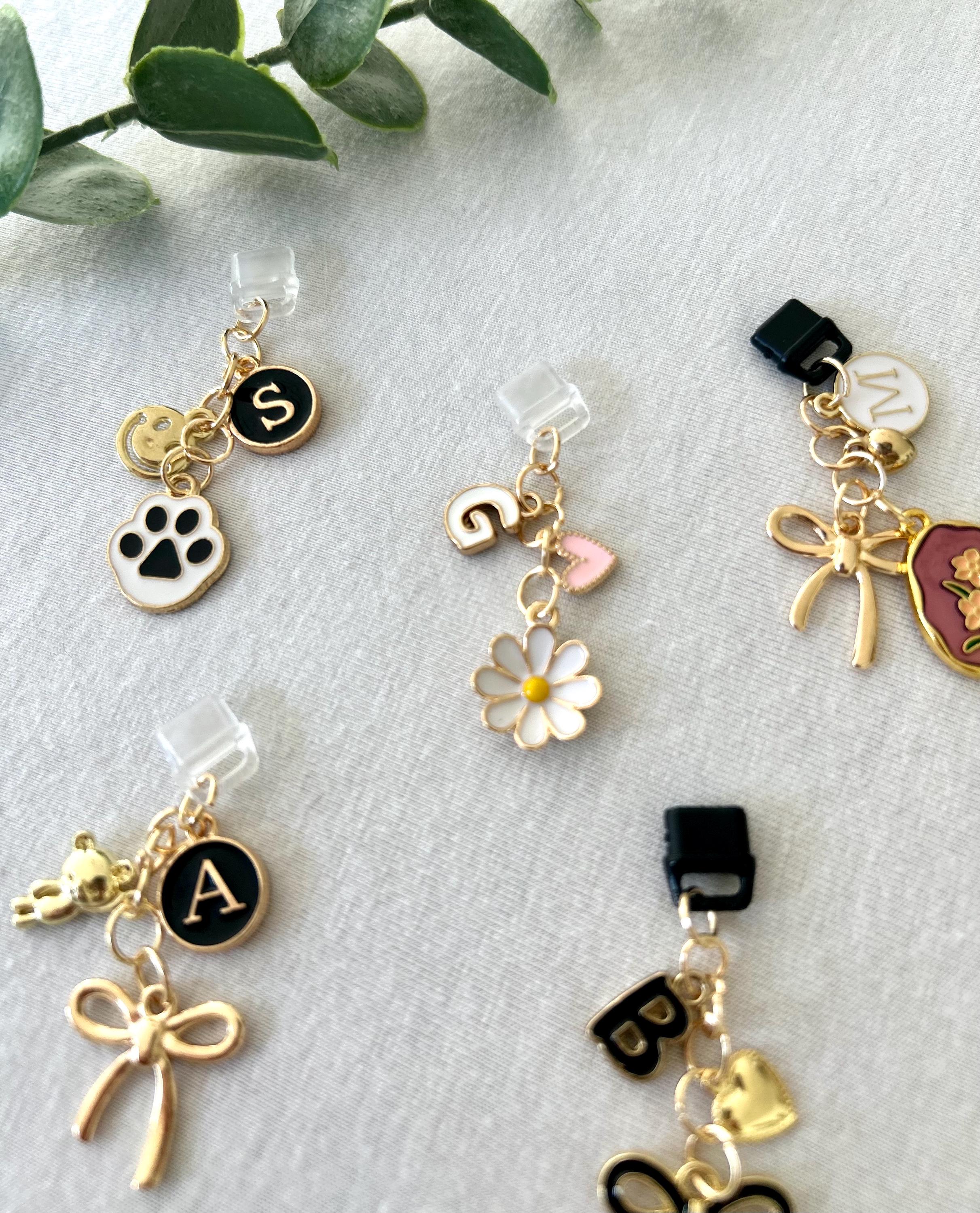 Bookish Phone/kindle Charm Dust Plug – Custom Initial & Symbol Charms ...