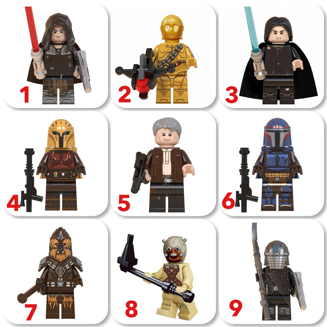 Custom Collectible Minifigures Star Wars Mini Figures C3PO Darth Vader ...