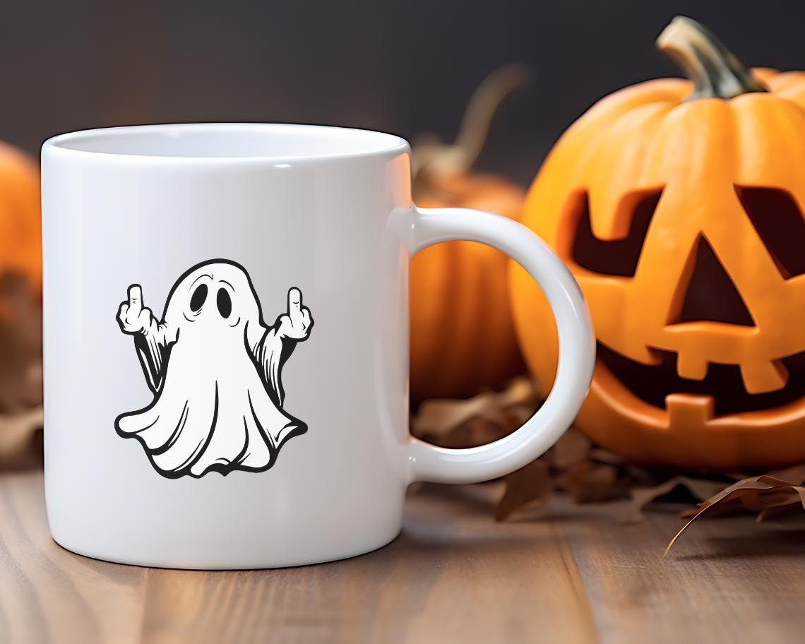 Ghost Middle Finger Svg, Funny Ghost Png, Middle Finger Ghost Png, Cute ...