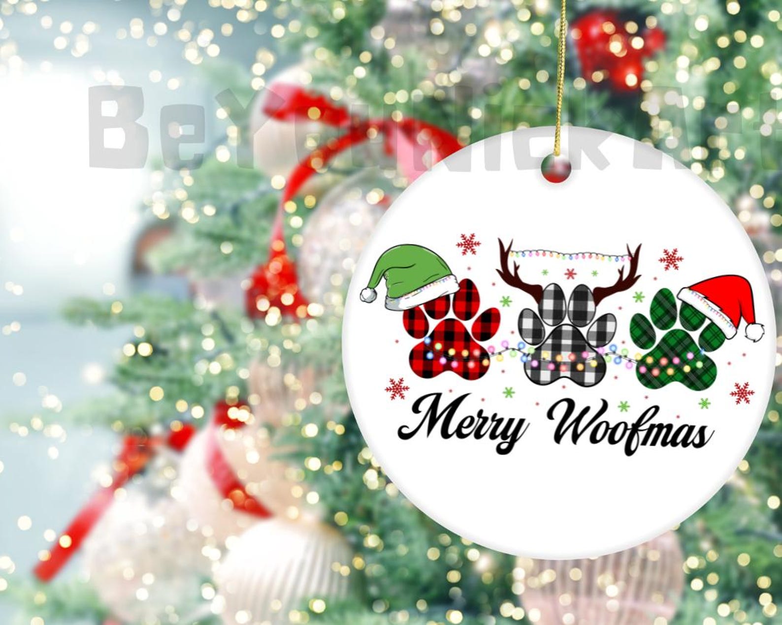 Merry Christmas Woofmas Png, Merry Woofmas Paws Png, Dog Christmas Png ...