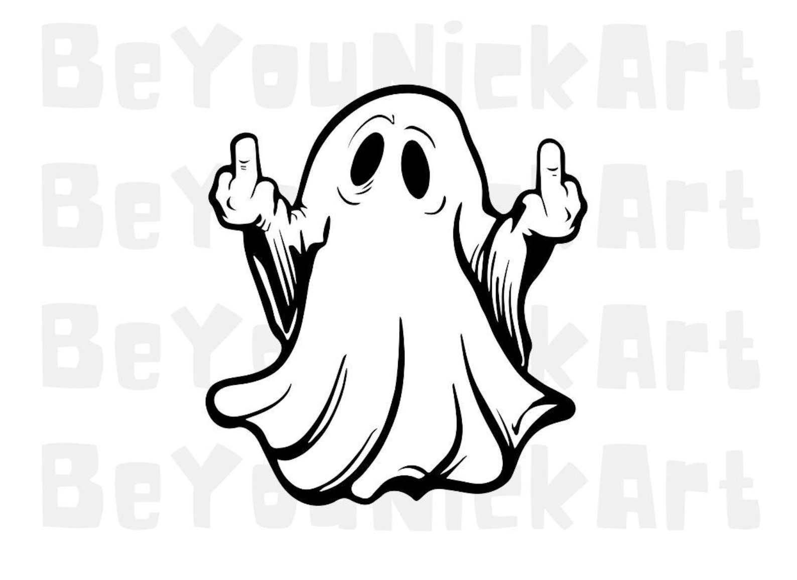 Ghost Middle Finger Svg, Funny Ghost Png, Middle Finger Ghost Png, Cute ...