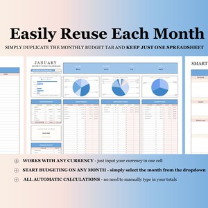 Ultimate Monthly Budget Spreadsheet Excel Budget Template - Etsy