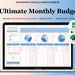 Ultimate Monthly Budget Spreadsheet Excel Budget Template - Etsy