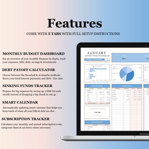 Ultimate Monthly Budget Spreadsheet Excel Budget Template - Etsy