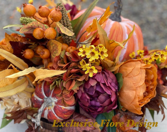 Fall Centerpiece, Fall Table Centerpiece, Centerpiece for Dining Table ...