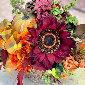 Fall Centerpiece, Centerpiece for Dining Table, Table Centerpiece, Fall ...