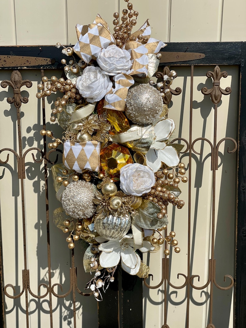 Christmas Swag for Front Door, Christmas Wreath for Door, Winter Wreath ...
