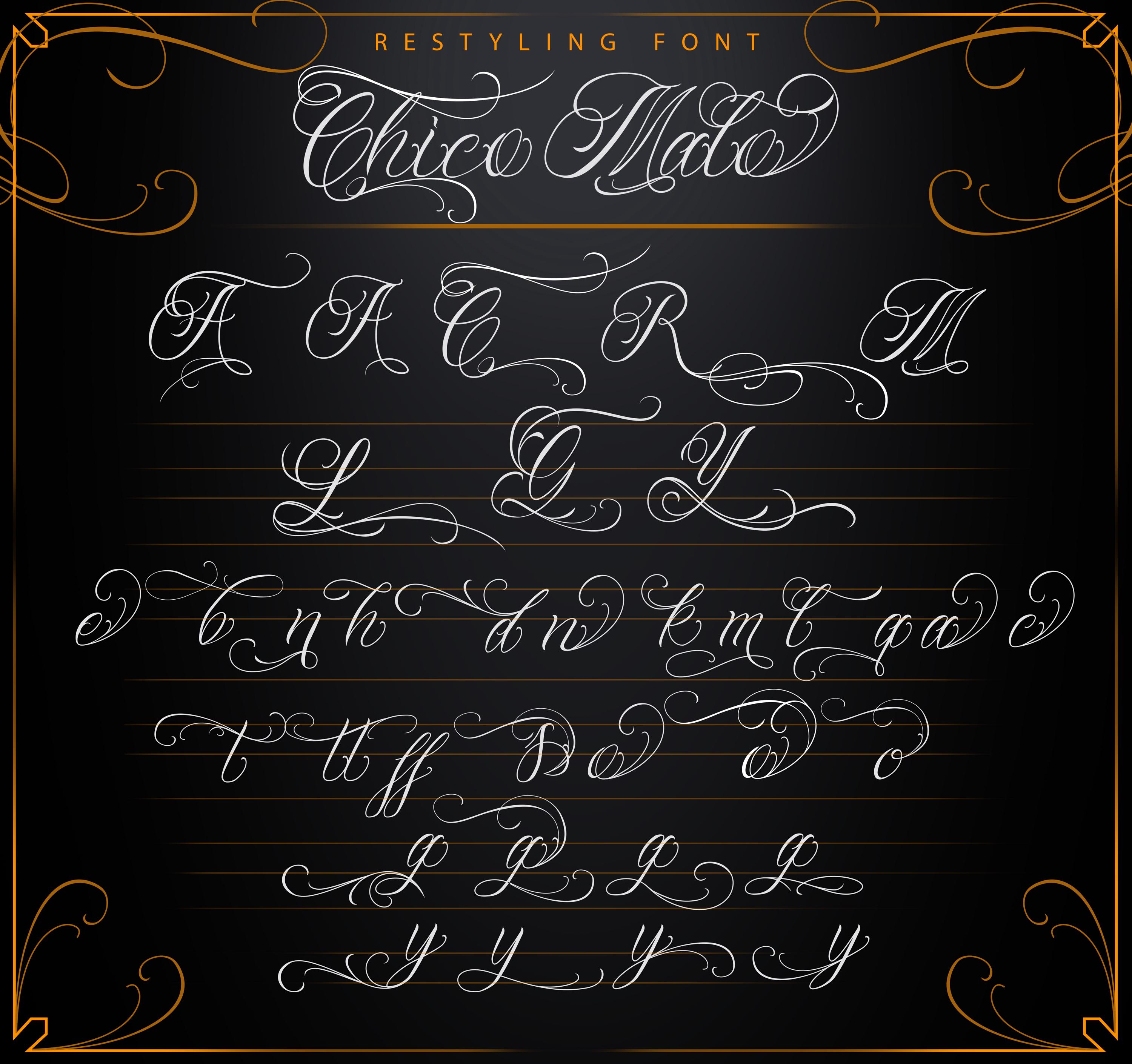 Chicano Tattoo Lettering, Svg,jpg,png, Procreate Tattoo , for Procreate ...