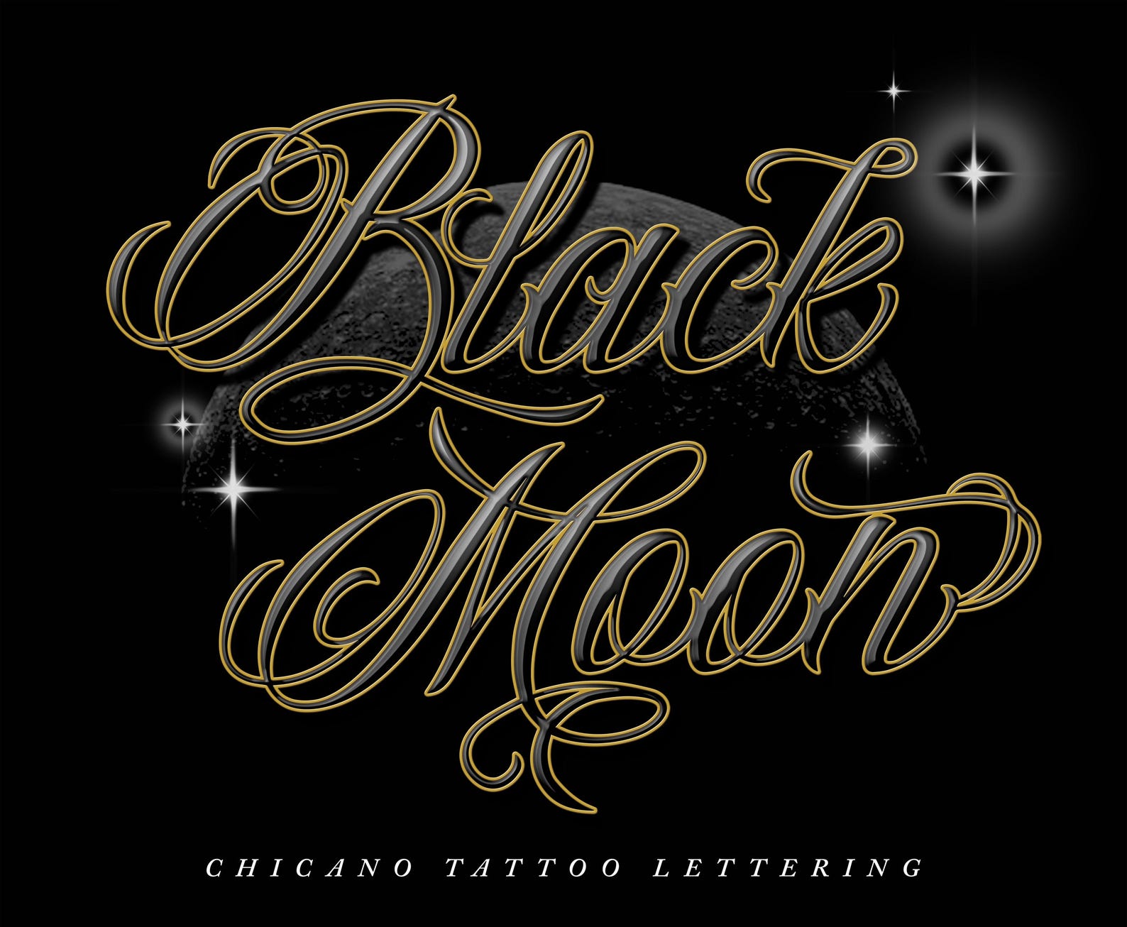 Chicano Tattoo Font – Gangster Script, Swoosh+lettering, Blackletter ...