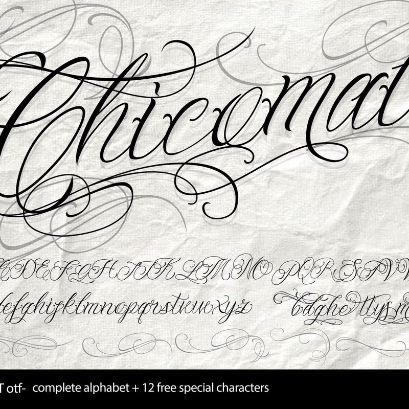 Gothic Fonts Tattoo - Etsy UK