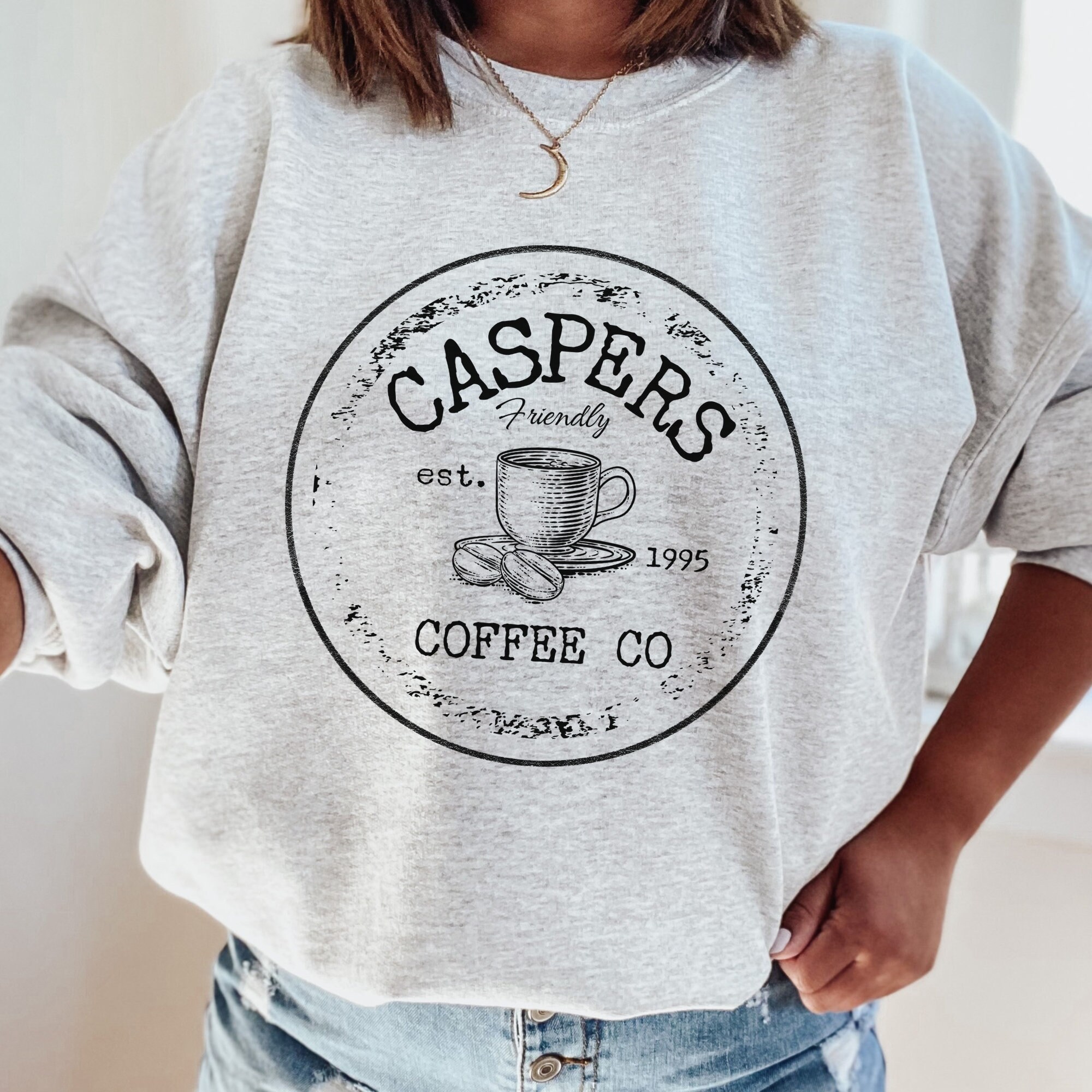 Vintage Halloween Png Caspers Friendly Coffee Co Svg Instant - Etsy