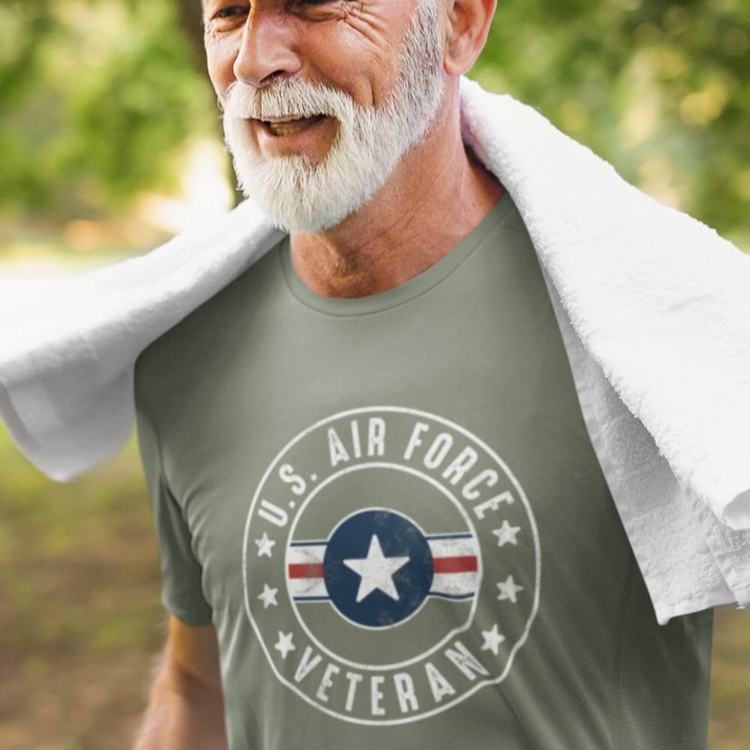 Air Force Veteran Tee Shirt, Military Apparel, USAF Logo, Patriotic ...