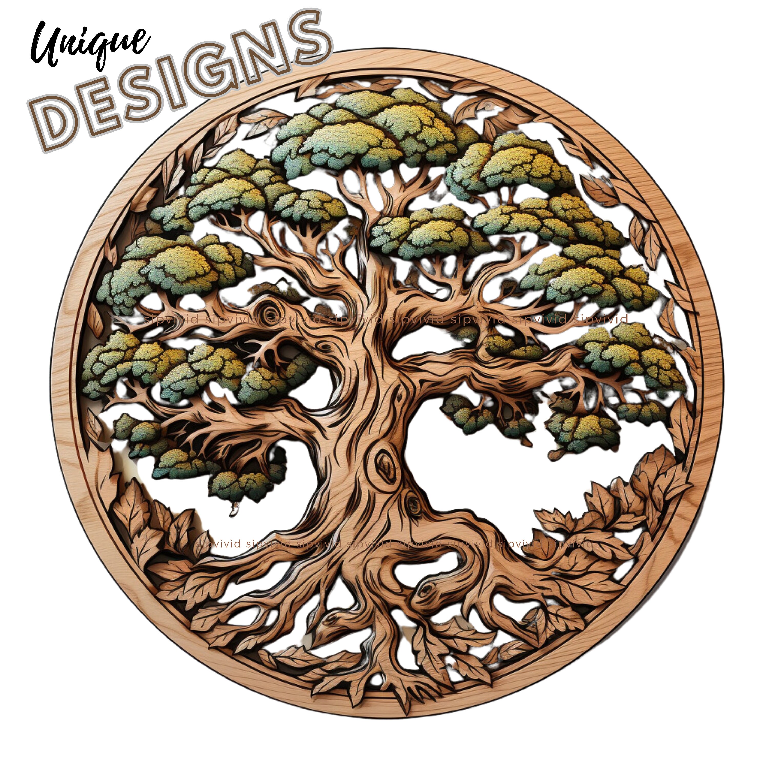 Laser Cut Files Trees DIY Tree Designs Laser Cut Bundle for Wood ...