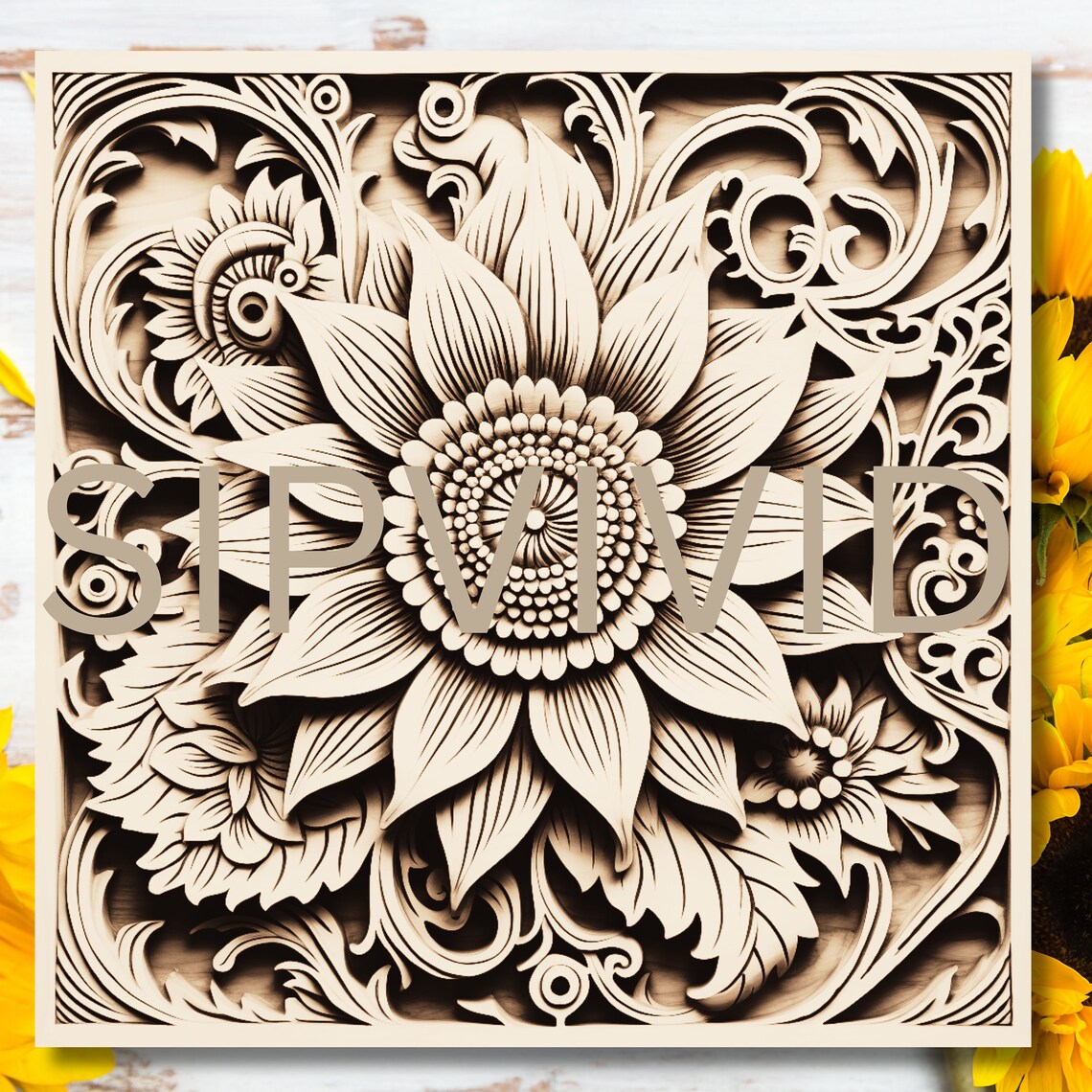 Laser Cut Files Sunflower Bundle DIY Sunflower Laser Cut Bundle for ...