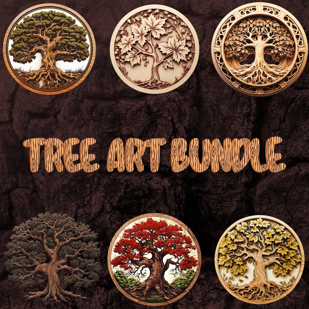 Laser Cut Files Trees DIY Tree Designs Laser Cut Bundle for Wood ...