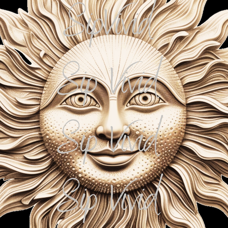 Sun Laser Cut File, Laser Cut Files for Lightburn, Glow Forge, SVG, PNG ...
