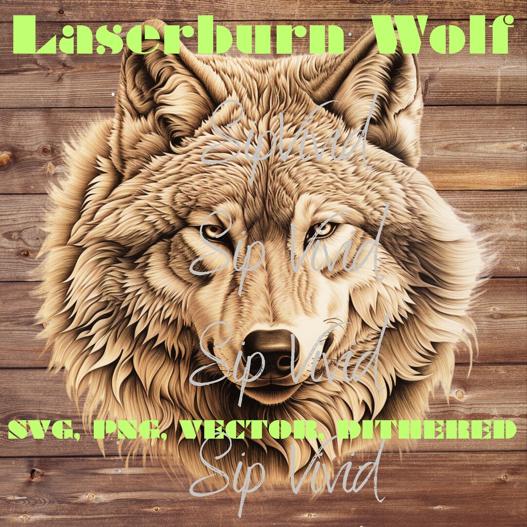 Wolf Laser Cut File, Laser Cut Files for Lightburn, Glowforge, SVG, PNG ...