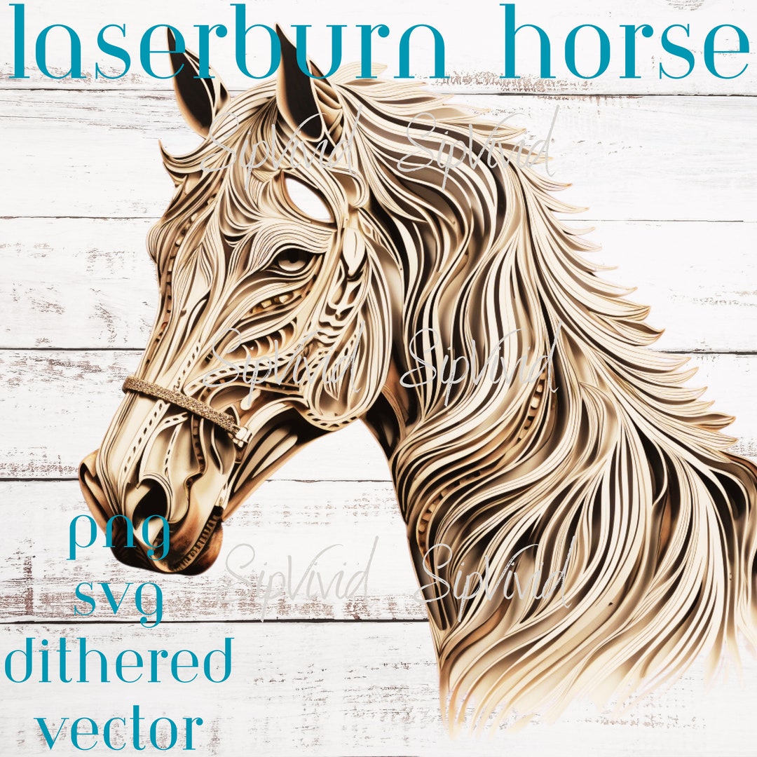Laser Cut Files Horses DIY Horses Laser Cut File for Wood Projects ...