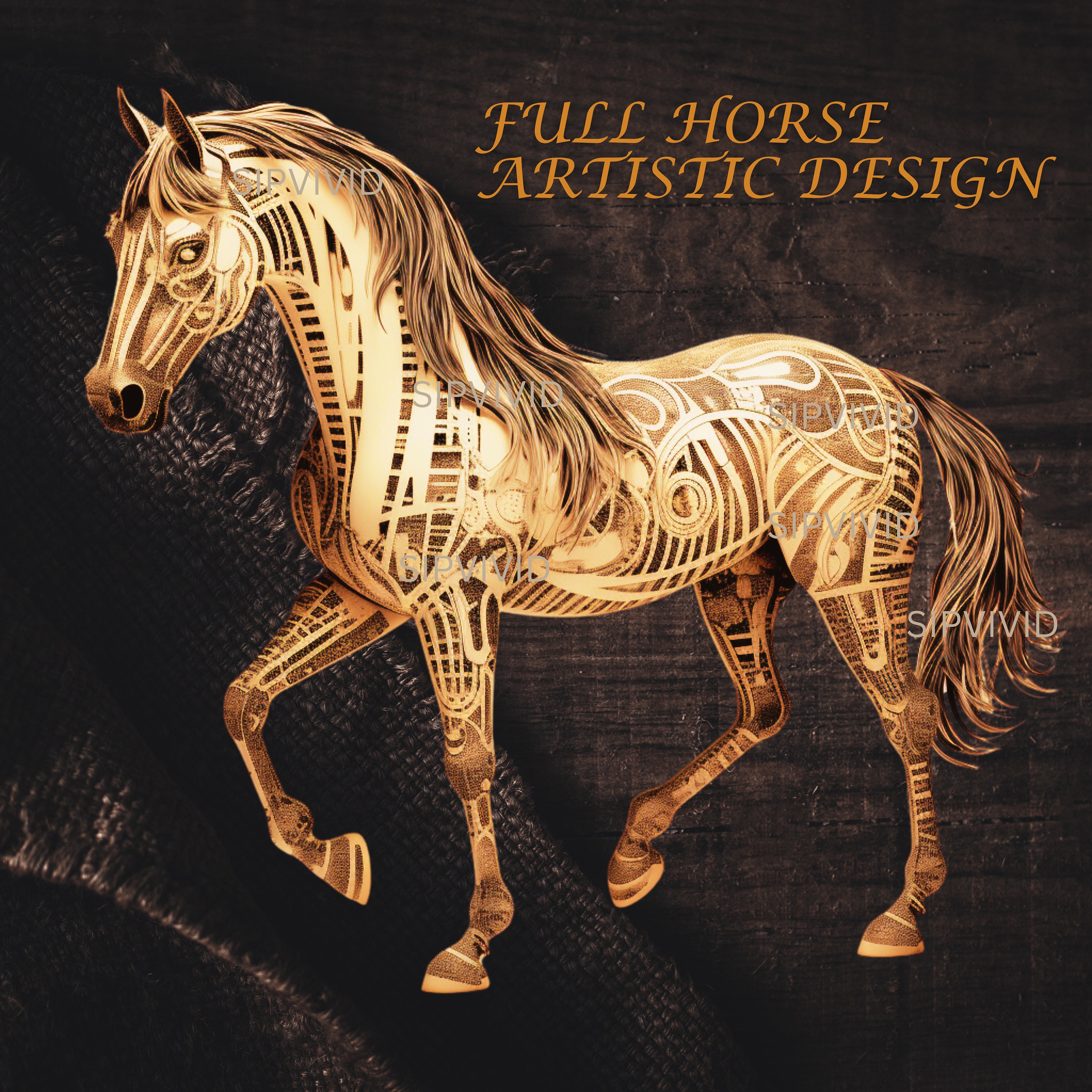 Laser Cut Files Horses DIY Horses Laser Cut Bundle for Wood Projects ...