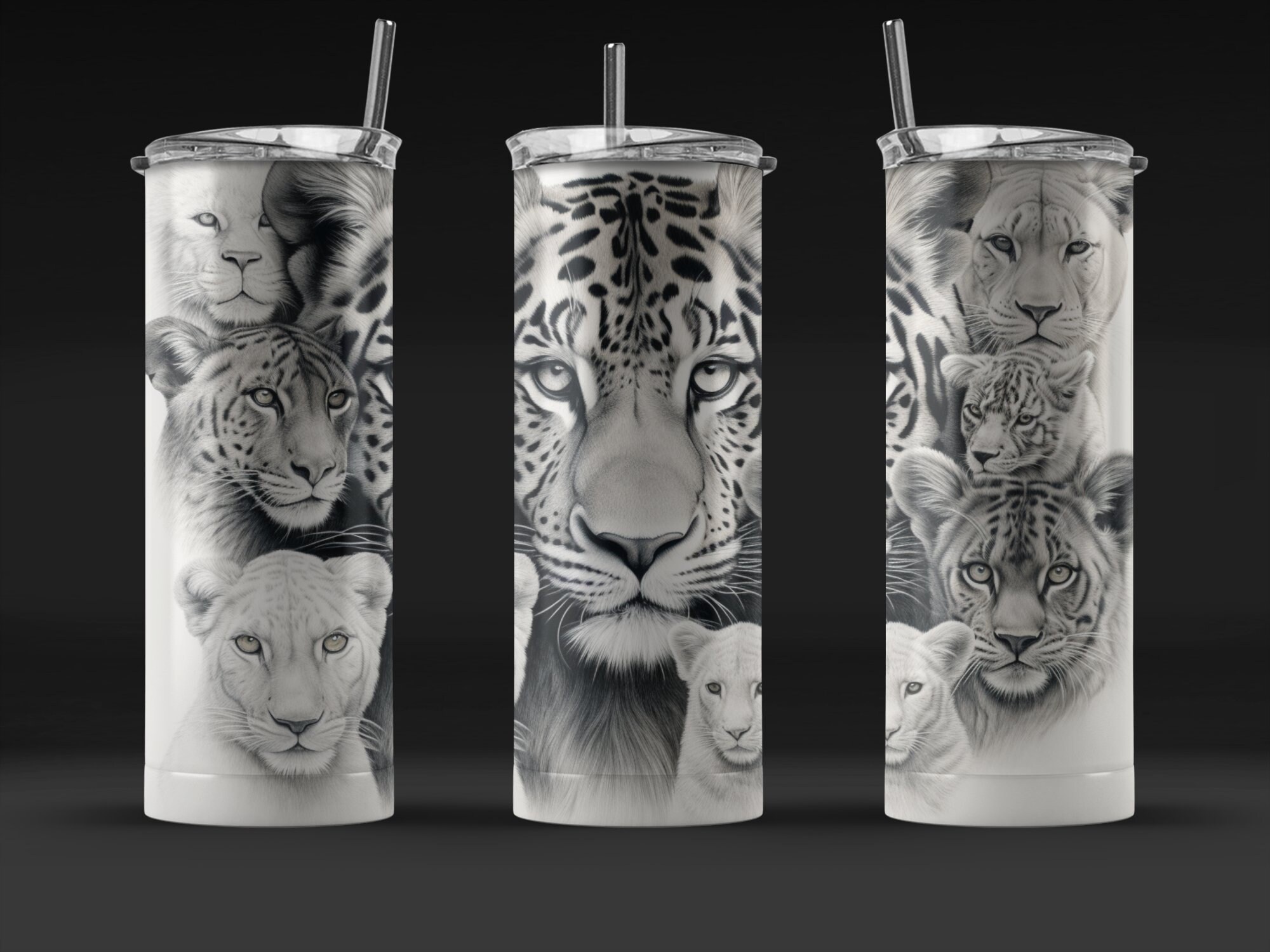 Tumbler Wrap Cheetah Print Tumbler PNG 20oz Skinny Tumbler Wrap Cheetah ...