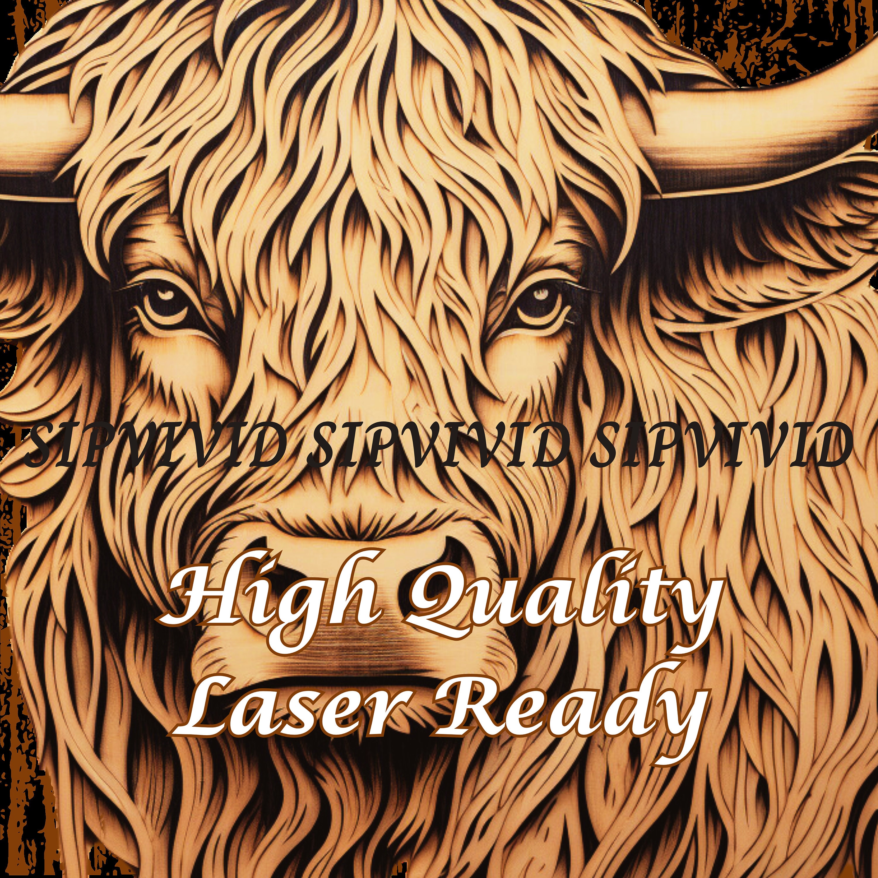 Laser Cut Files Highland Cow 3D SVG Highland Cow DIY Project Highland ...